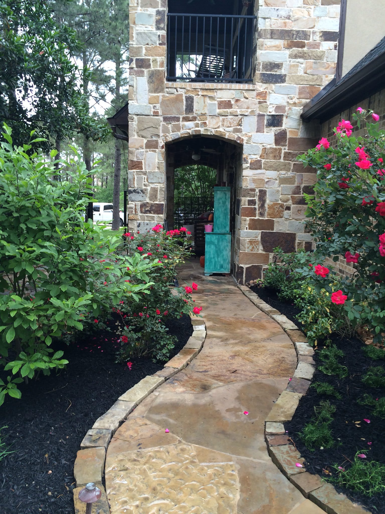 Flagstone Pathway Installation - C4 Landscape & Design LLC